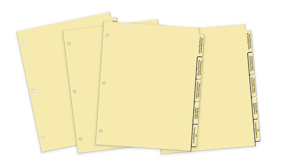 Portfolio Tab Sets (7 Sets) – WealthCounsel, LLC