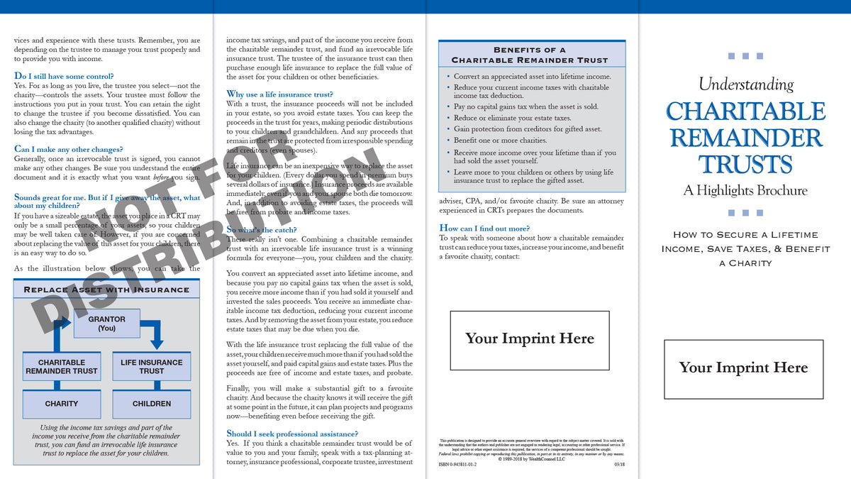 Understanding Charitable Remainder Trusts – WealthCounsel, LLC