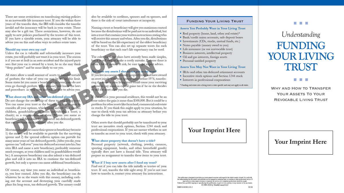 Understanding Funding Your Living Trust – WealthCounsel, LLC